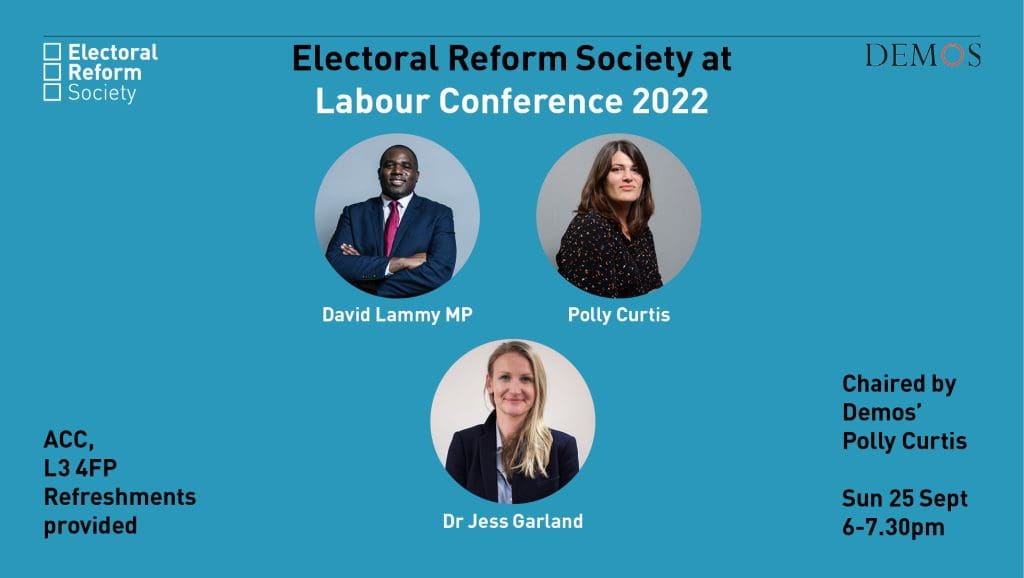 Democracy Drinks with Demos and ERS (Labour Conference) – Electoral ...