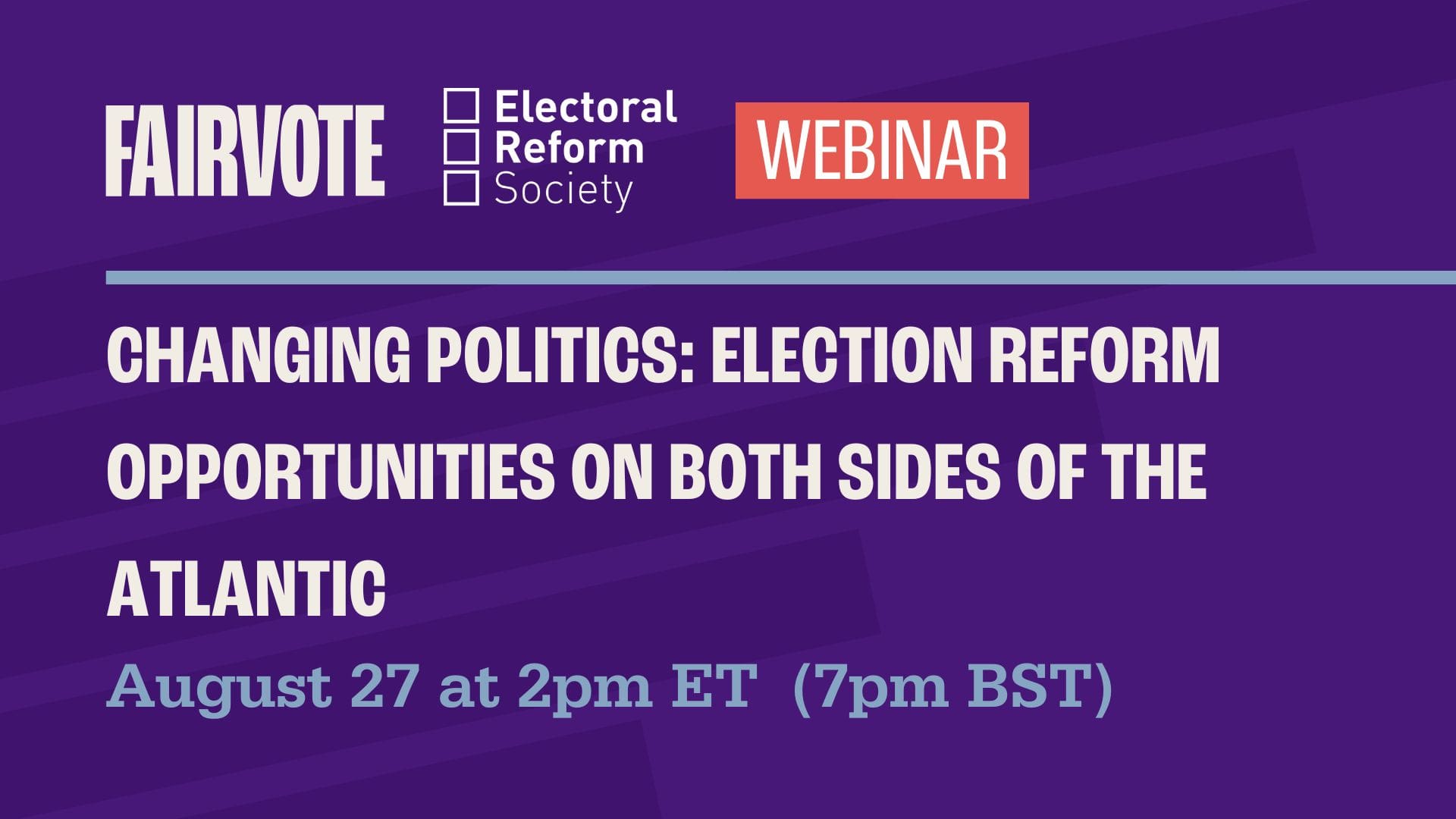 Changing Politics: Election reform opportunities on both sides of the ...